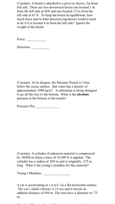 Solved answer per question. 1. When a race car is traveling | Chegg.com