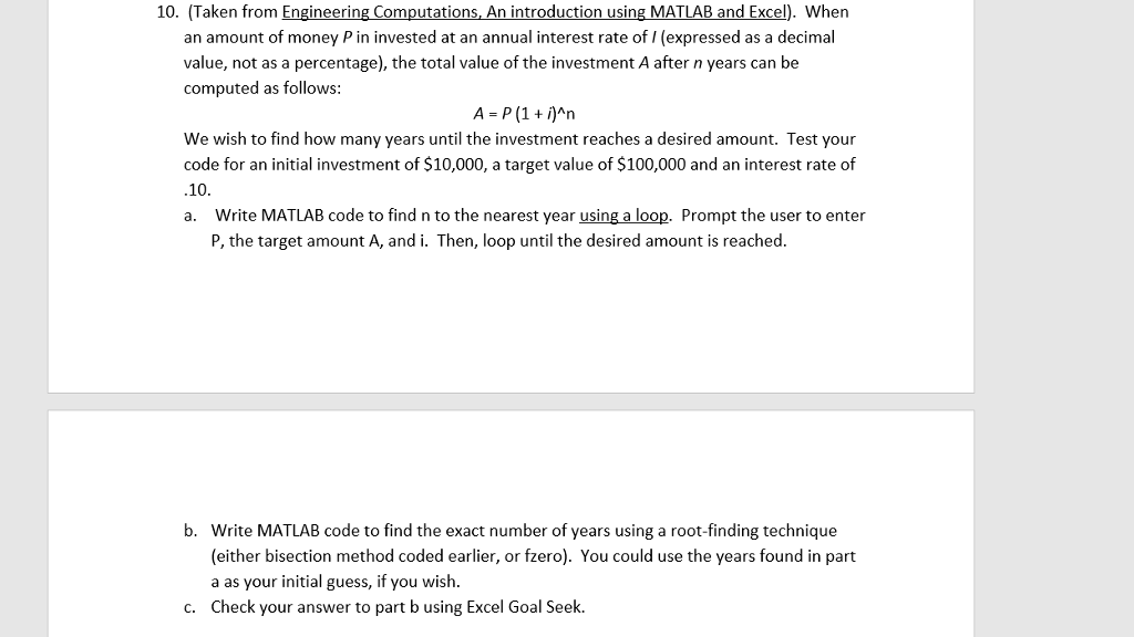 Solved Taken From Engineering Computations An Introduction
