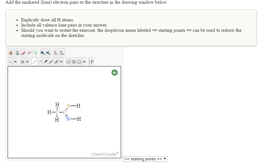 Solved Add the unshared (lone) electron pairs to the | Chegg.com