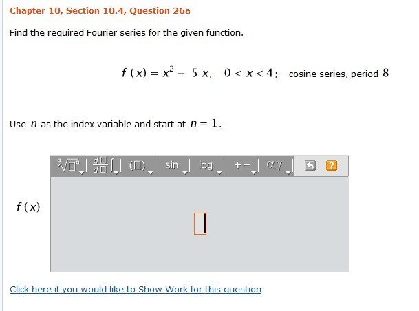 Solved Find the required Fourier series for the given | Chegg.com