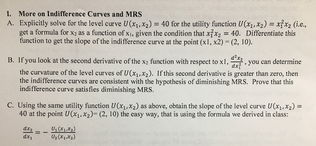 Solved Anyone can solve these 3 problems about indifference | Chegg.com