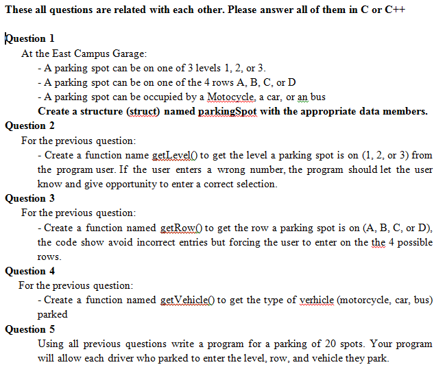 Solved These all questions are related with each other. | Chegg.com