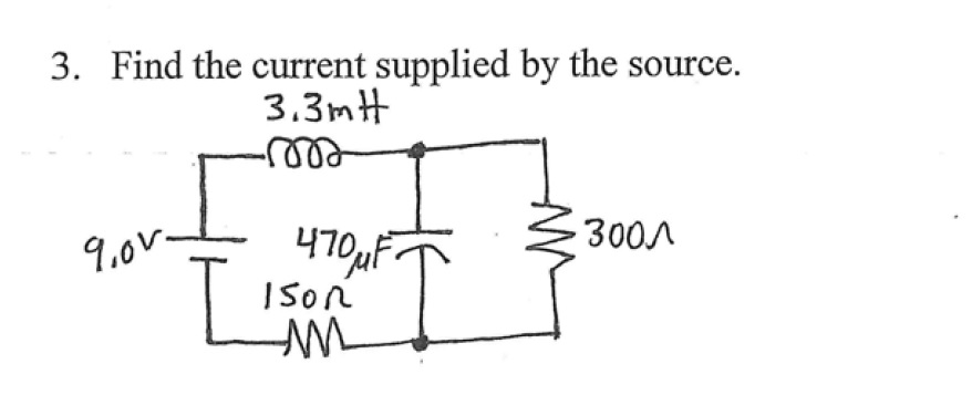 Solved Find the current supplied by the source. | Chegg.com