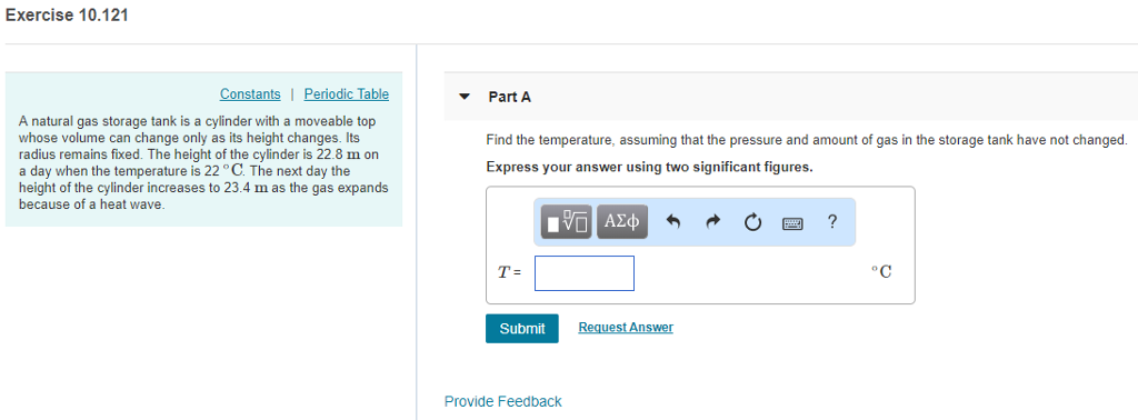 Solved Exercise 10.121 Constants I Periodic Table Part A A | Chegg.com