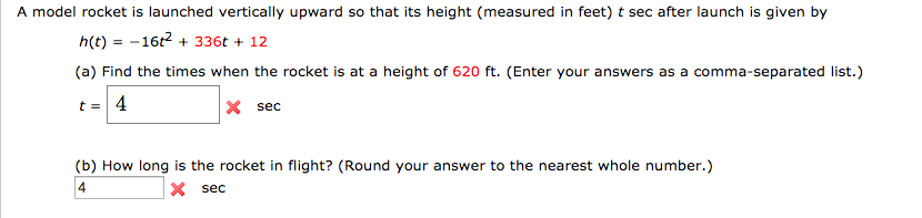 Solved A model rocket is launched vertically upward so that | Chegg.com