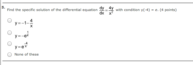 Solved Find the specific solution of the differential | Chegg.com