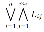 Solved A formula F is in disjunctive normal form (DNF), if F | Chegg.com