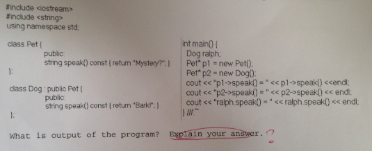 Solved The code is written in c++ | Chegg.com
