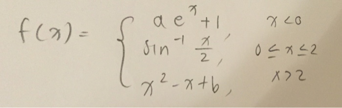 Solved Determine Values Of A And B That Make The Given
