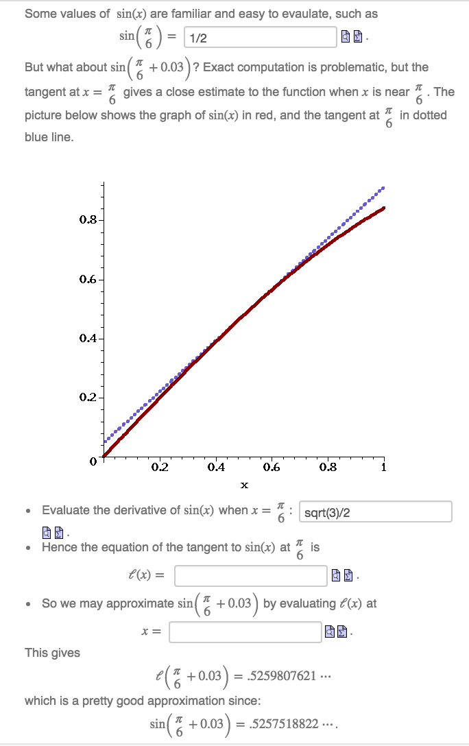 Solved Some values of sin(x) are familiar and easy to | Chegg.com