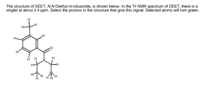 Solved The structure of DEET, N.N-Diethyl-m-toluamide, is | Chegg.com