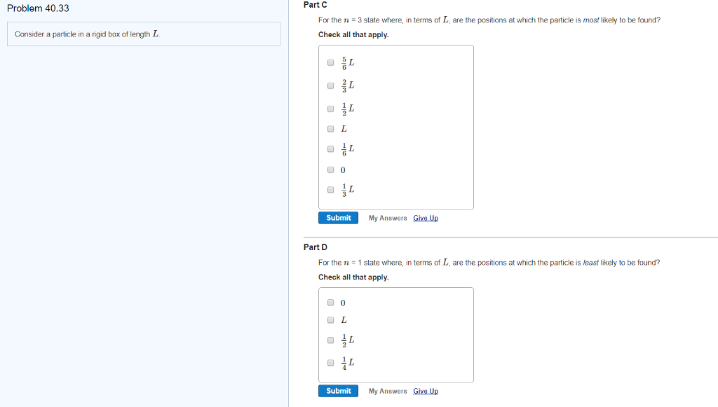 Solved Part C Problem 40.33 For the n 3 state where, in | Chegg.com