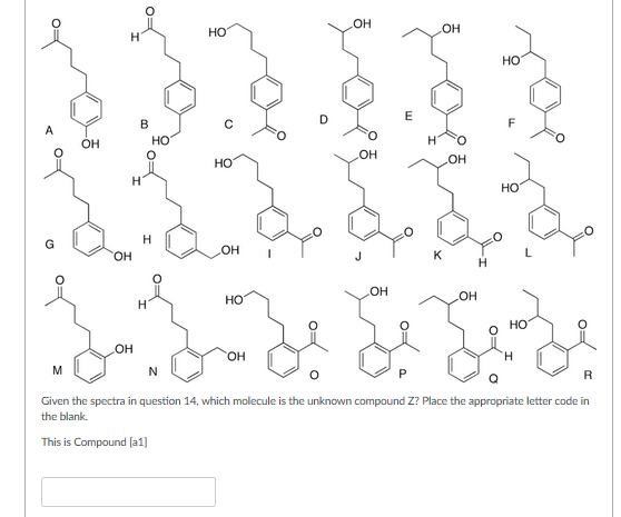 Solved The unknown compound z gives the following proton and | Chegg.com