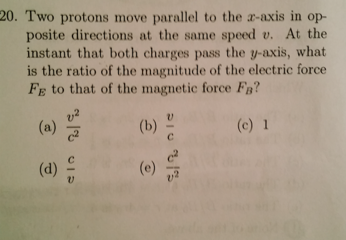 Solved 20. Two protons move parallel to the a-axis in op- | Chegg.com