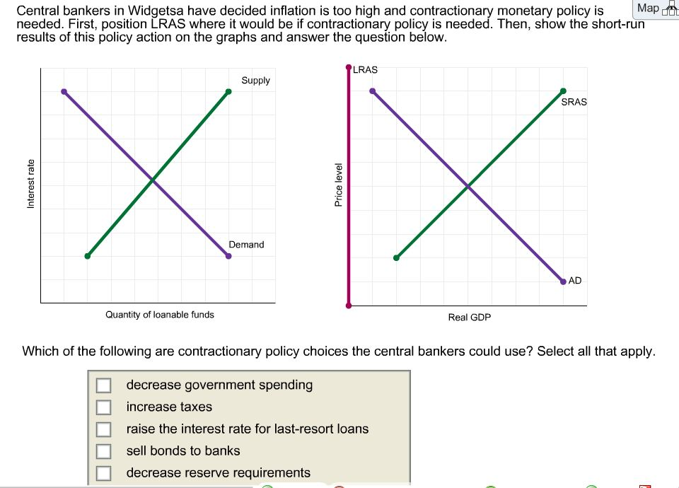 Solved Central bankers in Widgetsa have decided inflation is | Chegg.com