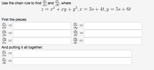 Solved Use the chain rule to find partial differential | Chegg.com