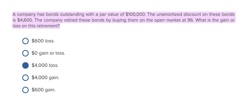 Solved A company has bonds outstanding with a par value of | Chegg.com
