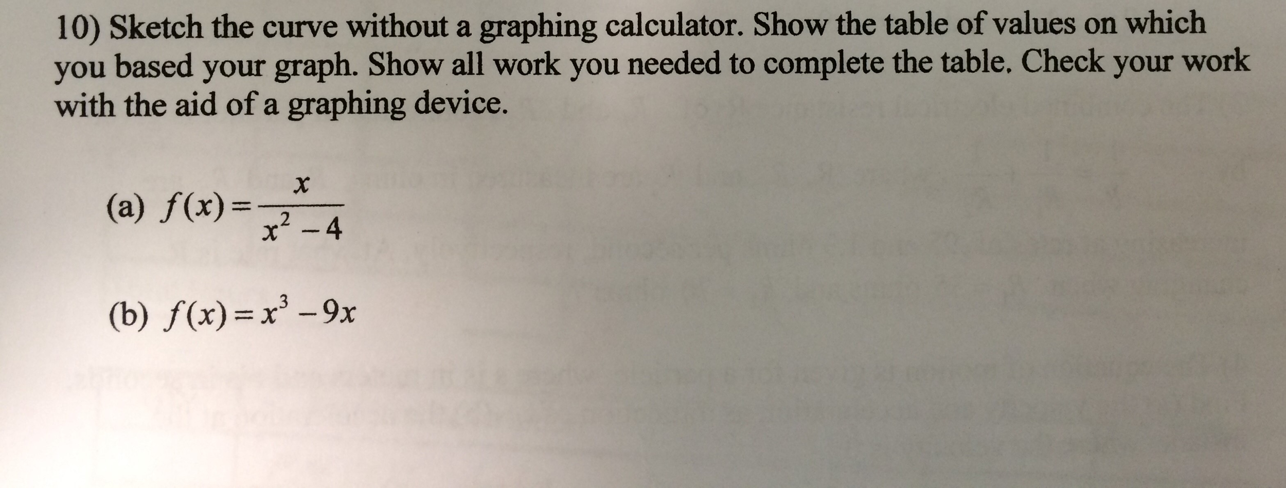 Solved Sketch the curve without a graphing calculator. Show | Chegg.com