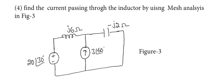 Solved Find the current passing through the inductor by | Chegg.com