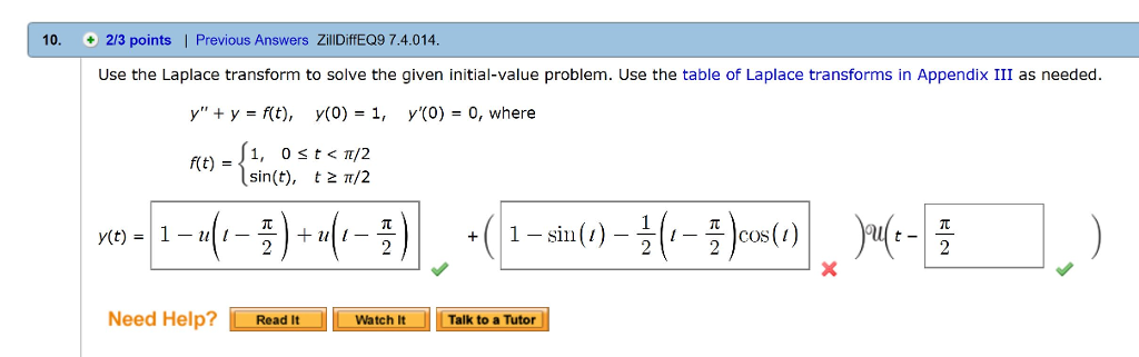 Solved 10. 2/3 points | Previous Answers ZillDiffEQ9 7.4.014 | Chegg.com Solved 10. 2/3 points | Previous Answers ZillDiffEQ9 7.4.014 | Chegg.com