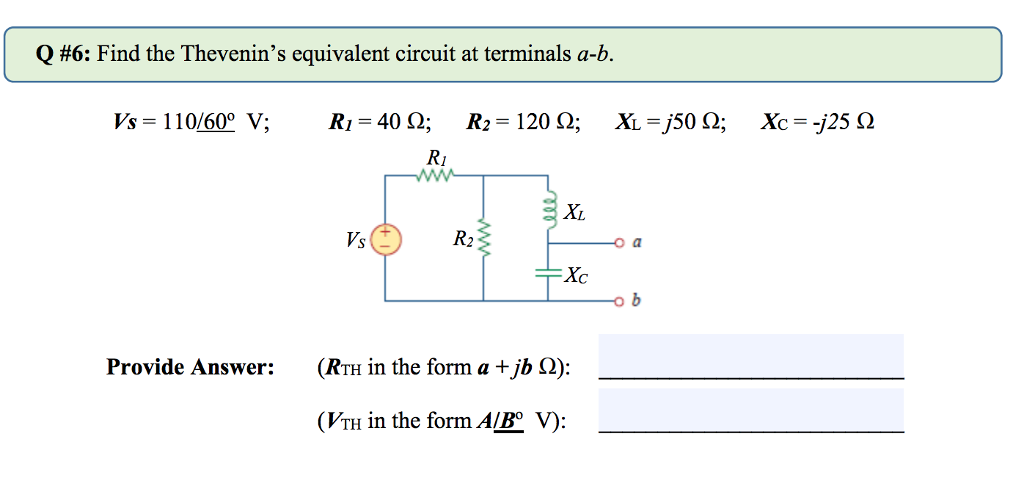Solved Find the Thevenin's equivalent circuit at terminals | Chegg.com