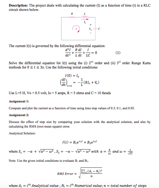 Solved (1) Compute and plot the current as a function of | Chegg.com