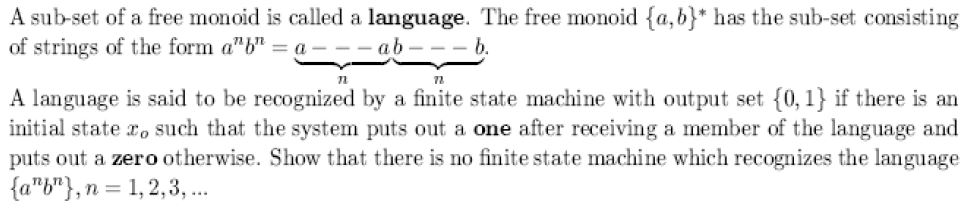 Solved A sub-set of a free monoid is called a language. The | Chegg.com