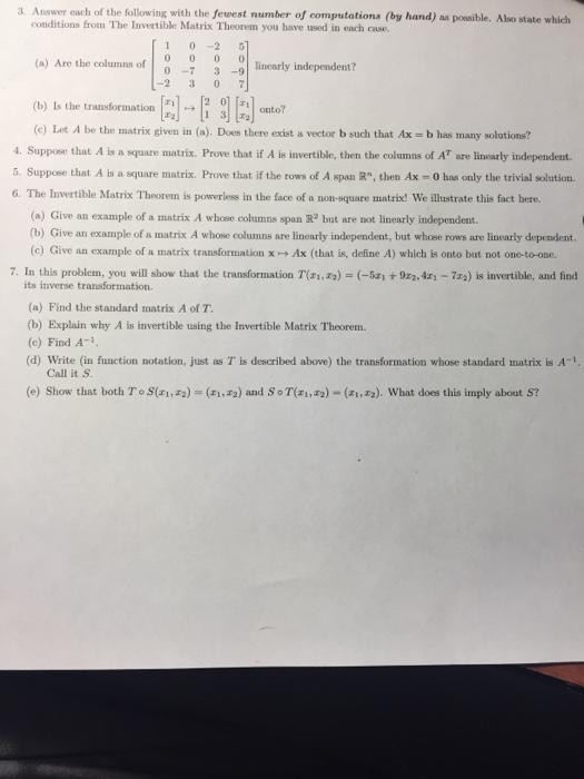 Solved Answer each of the following with the fewest number | Chegg.com