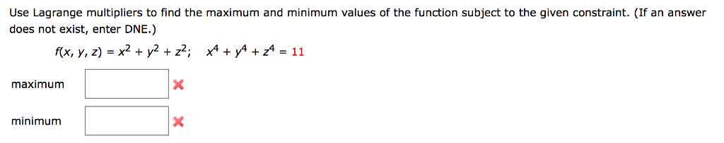Solved Use Lagrange multipliers to find the maximum and | Chegg.com