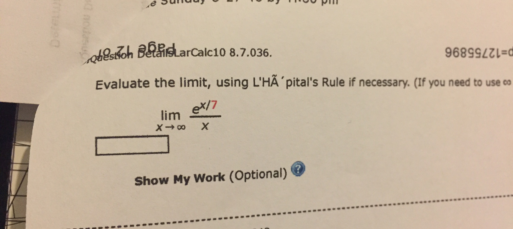 Solved Evaluate the limit, using L'HA'pital's Rule if | Chegg.com