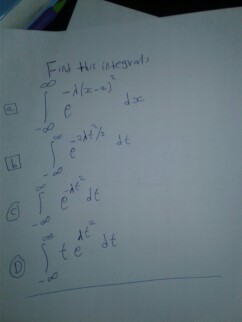 Solved Find the integrals integral^infinity_-infinity | Chegg.com