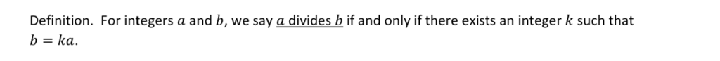 Solved Definition. For integers a and b, we say a divides b | Chegg.com