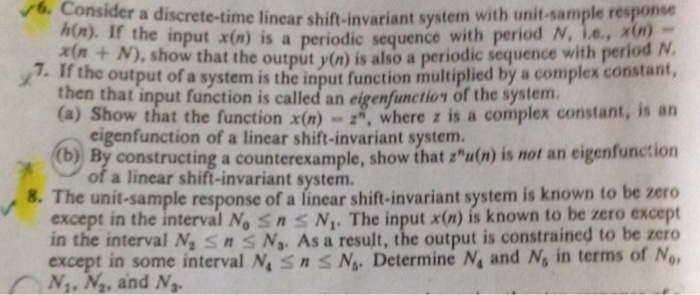 Solved Consider a discrete-time linear shift-invariant | Chegg.com