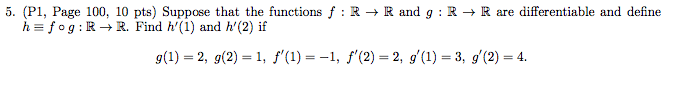 Solved Suppose that the functions f : R tends to R and g : R | Chegg.com