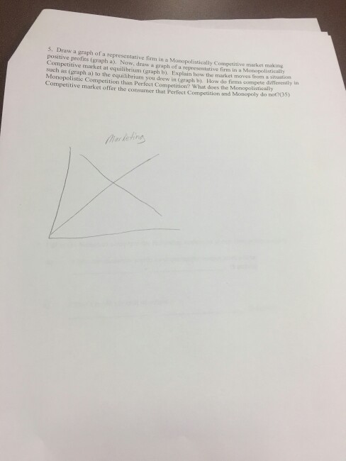 Solved 5, Draw a graph of a representative firm in a | Chegg.com