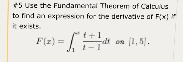 Solved Use the Fundamental Theorem of Calculus to find an | Chegg.com