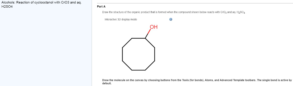 Solved Alcohols: Reaction of cyclooctanol with CrO3 and aq | Chegg.com