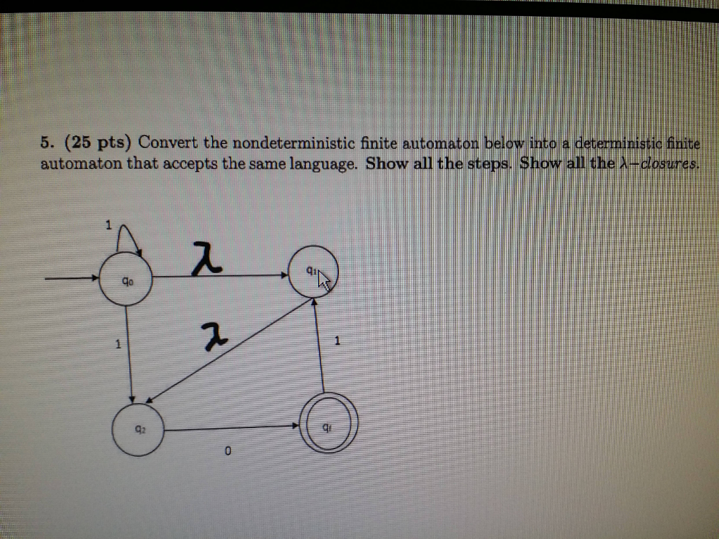 Solved Convert the nondeterministic finite automaton below | Chegg.com Solved Convert the nondeterministic finite automaton below | Chegg.com