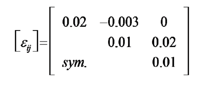 The components of a strain tensor referred to the | Chegg.com