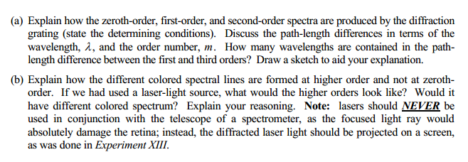 Solved Explain how the zeroth-order, first-order, and | Chegg.com