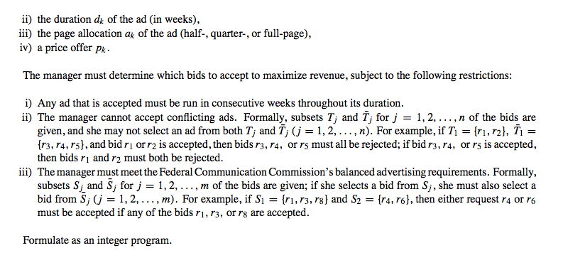 Solved 27. The advertising manager of a magazine faces the | Chegg.com