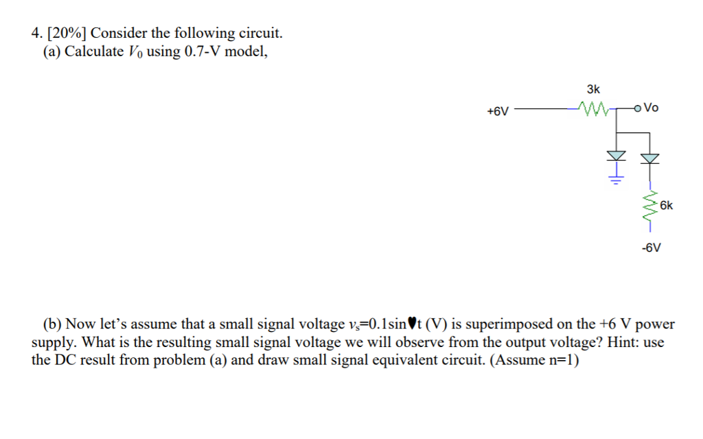 Solved 4. [2006] Consider the following circuit. (a) | Chegg.com