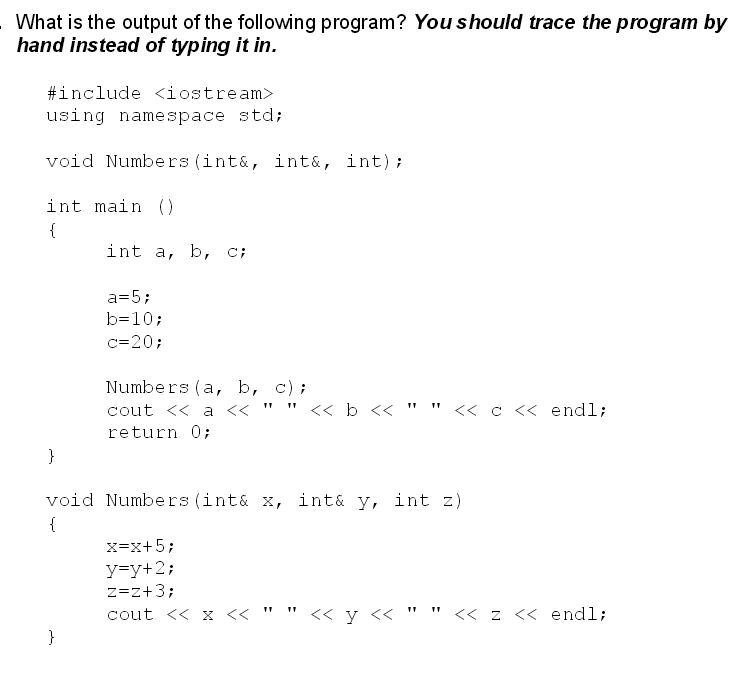 Solved 1. What is the output of each of the following | Chegg.com