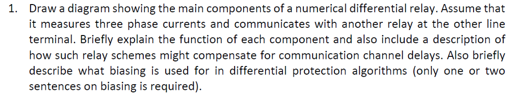 Solved Draw a diagram showing the main components of a | Chegg.com