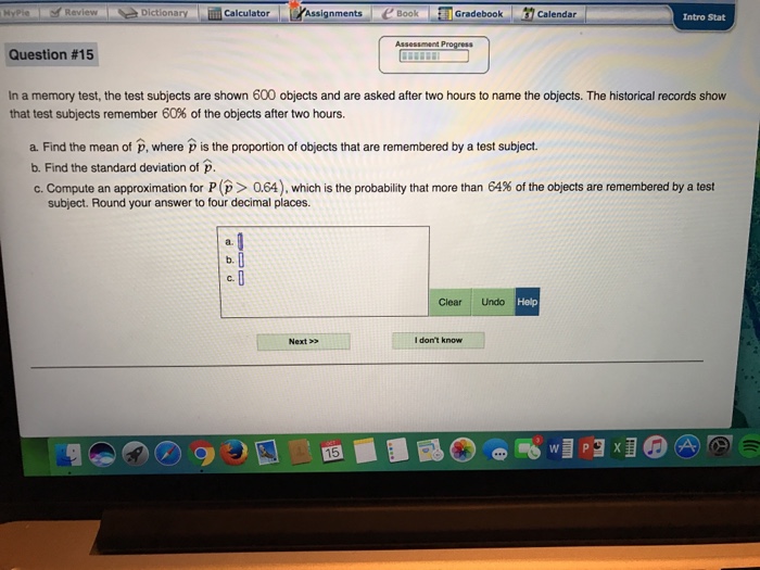 Solved In a memory test, the test subjects are shown 600 | Chegg.com