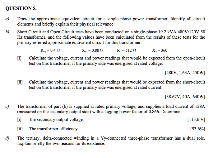 Solved Draw the approximate equivalent circuit for a single | Chegg.com