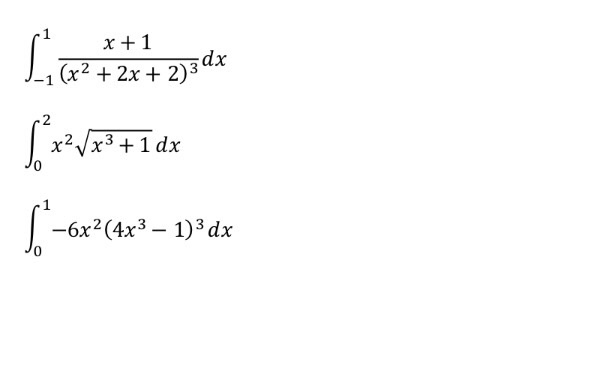 Solved Integral^1_-1 x + 1/(x^2 + 2x + 2)^3 dx integral^2_0 | Chegg.com