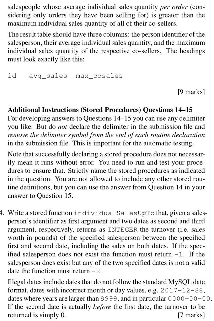 Create An Sql Program Following The Questions From 1 Chegg