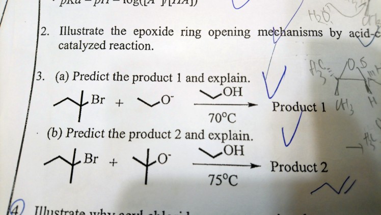 Solved 150 2. Illustrate the epoxide ring opening mechanisms | Chegg.com