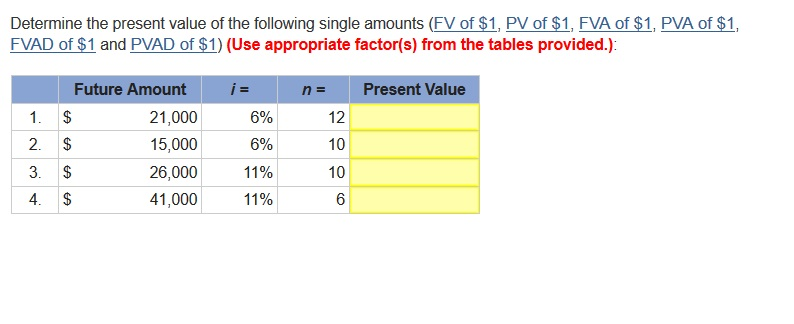 Solved Determine The Present Value Of The Following Single